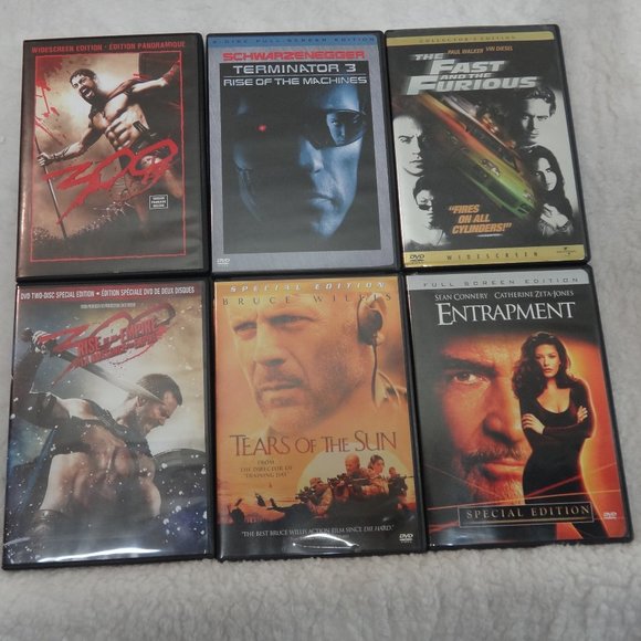 Media | Action Adventure Scifi Movie 6 Pack Dvd Lot | Poshmark